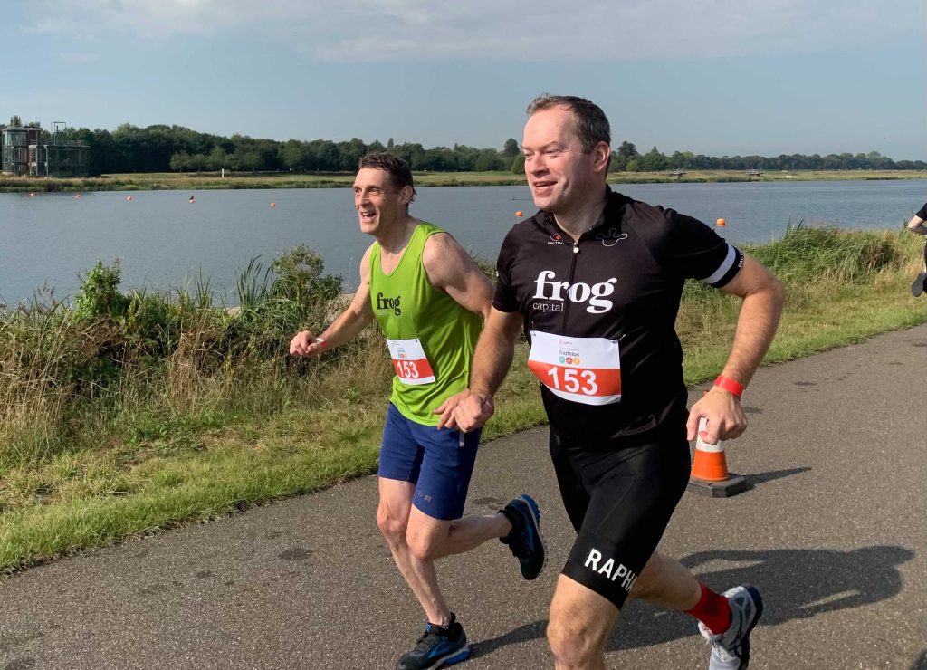 Frog runs, cycles and swims for charity - Frog Capital